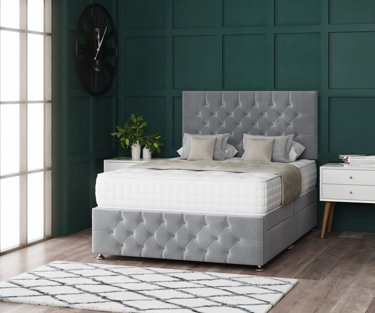 Chesterfield Divan Bed with Headboard & Footboard | Handcrafted — My ...